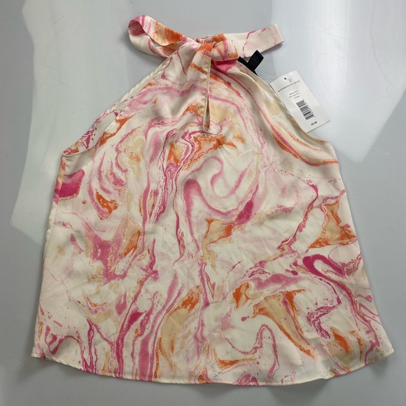 Aqua | Tops | Aqua Pink Marble Top P272 | Poshmark